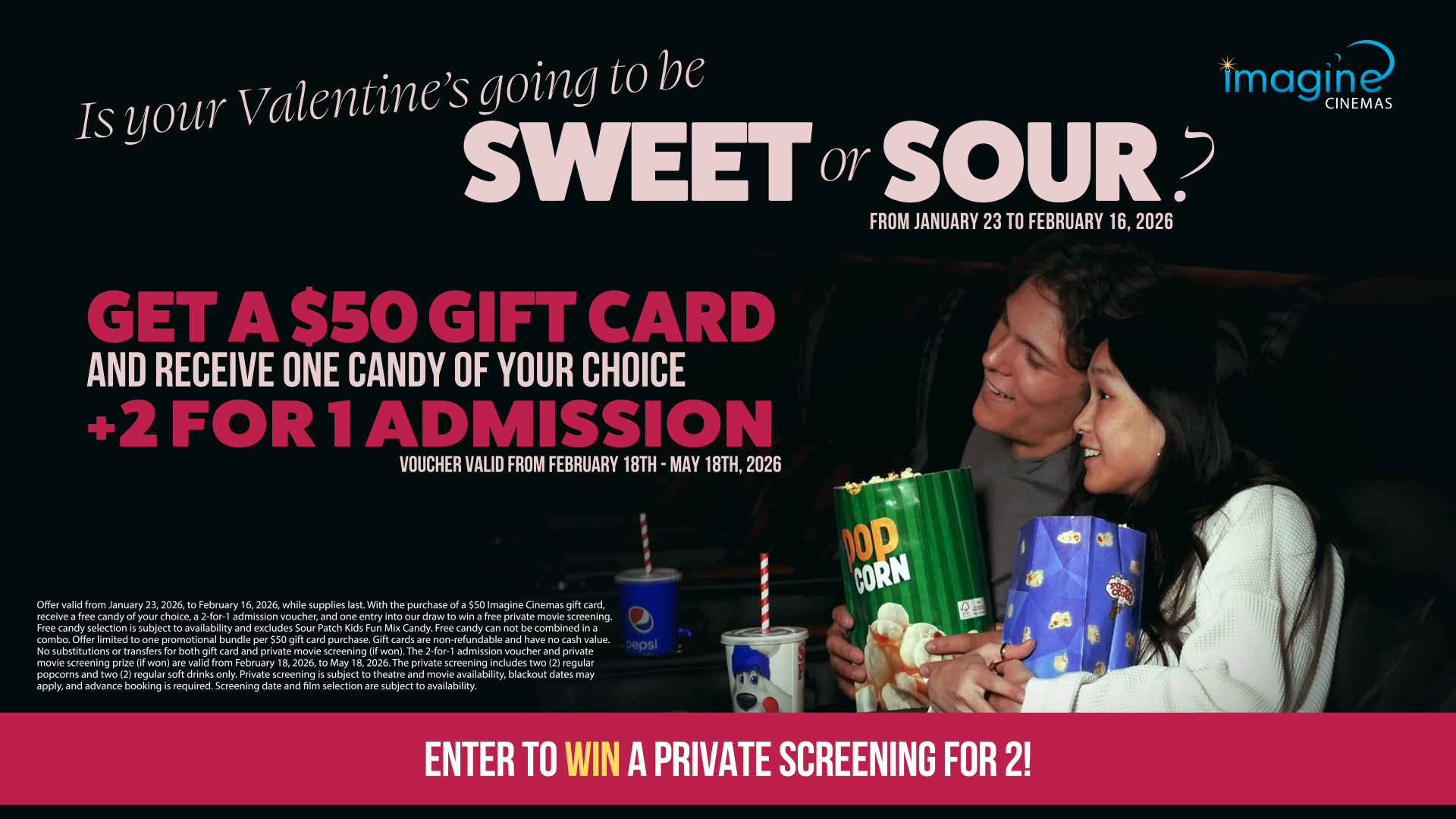 Valentine's Gift Card Promotion - Imagine Cinemas